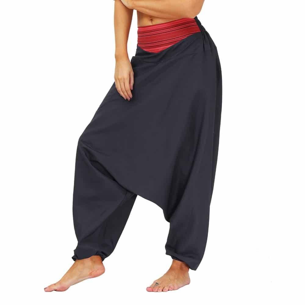 Pantalon Sarouel Large Bleu Foncé | Chakras Shop