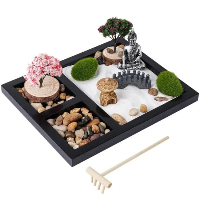 Jardin Zen Miniature pour Méditation | Chakras Shop