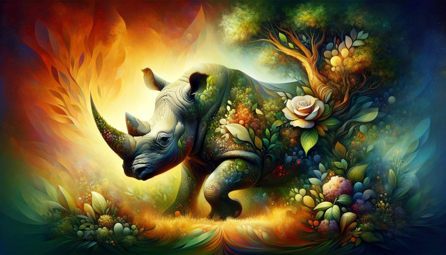animal totem rhinocéros | Chakras Shop